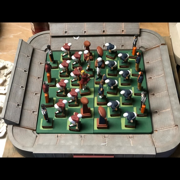 Other | Alabama Auburn With Stadium Football Chess Set | Poshmark
